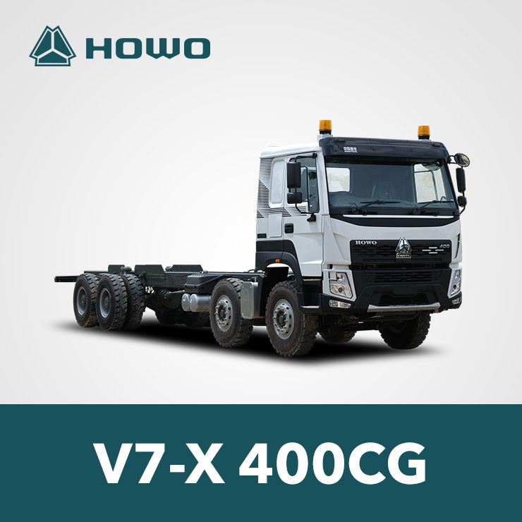 HOWO V7-X 8X4 400HP CARGO TRUCK CHASSIS - MAS Automobil