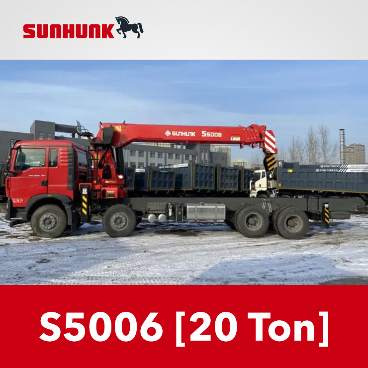 SUNHUNK STIFF BOOM TRUCK MOUNTED CRANE S5006 [20 Ton] - MAS Automobil